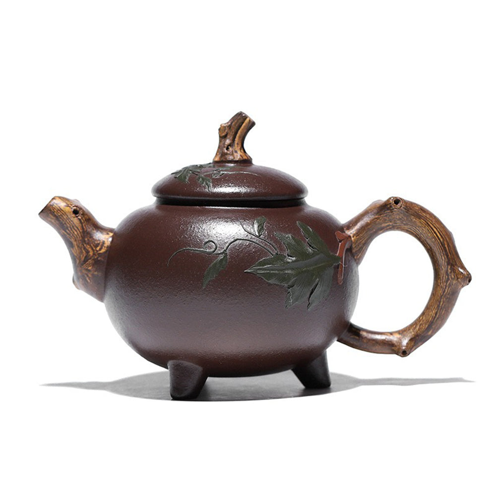 Three-legged Gourd Purple Clay Teapot – Umi Tea Sets