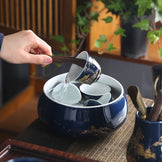 Chinese Blue Landscape Porcelain Tea Set – Umi Tea Sets