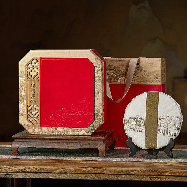 Raw Puer Tea Cakes With Beijing Opera Gift Box – Umi Tea Sets