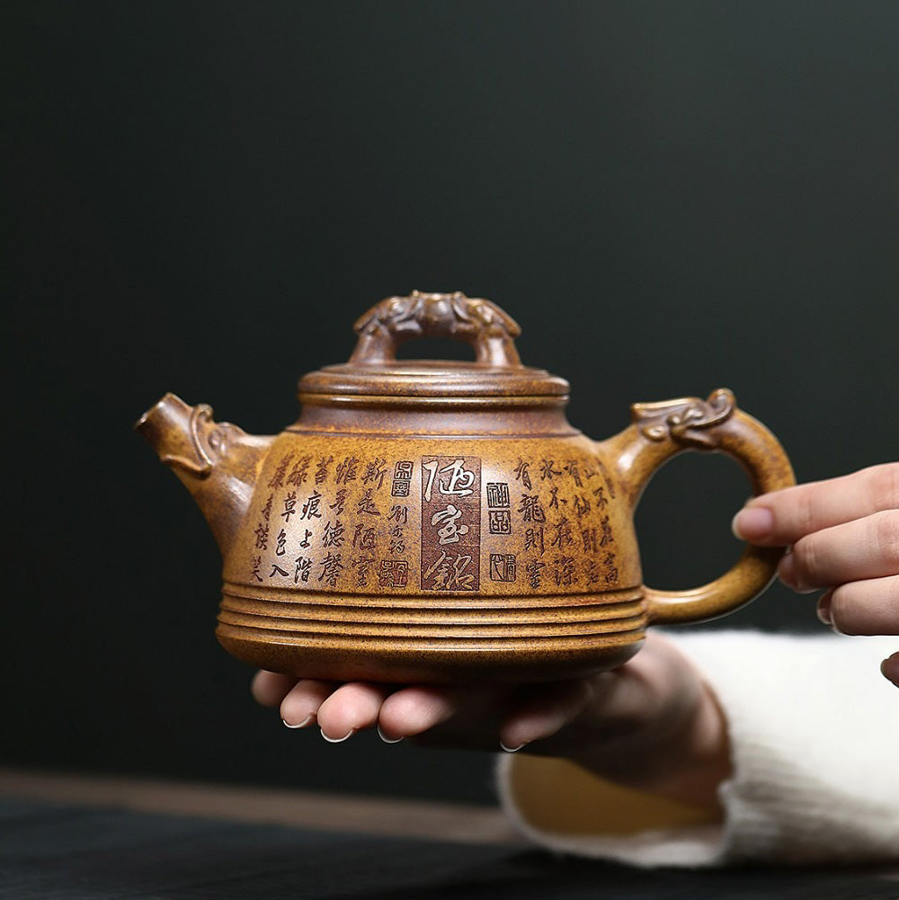 Double Dragons Playing With Pearl Teapot – Umi Tea Sets
