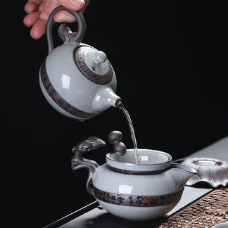 Dragon Ball Ice Crack Ruyao Tea Set – Umi Tea Sets