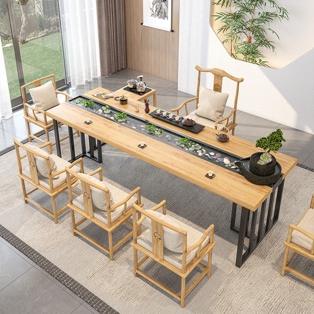 Chinese Flowing Water Landscape Tea Table Set With Fish Pond – Umi Tea Sets