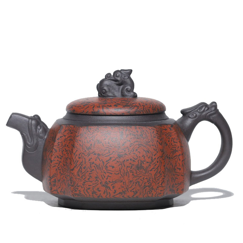 Yixing Square Dragon Purple Clay Teapot – Umi Tea Sets