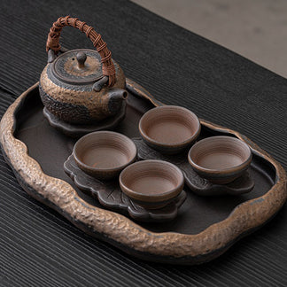 Stone Pottery Lotus Lake Shape Tea Set – Umi Tea Sets