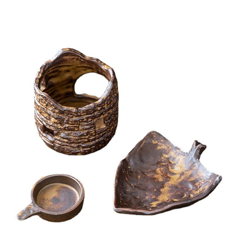 Tree Stump Tea Leaves Candle Warmer – Umi Tea Sets