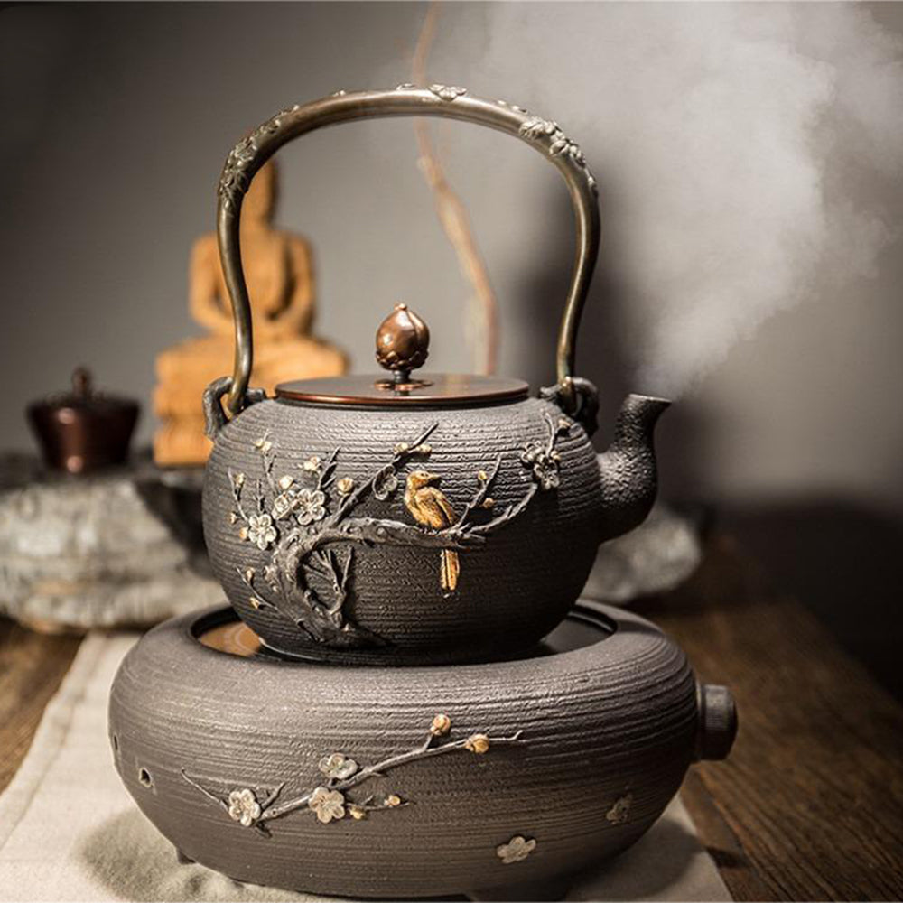 Magpie Cast Iron Teapot With Induction Cooker – Umi Tea Sets