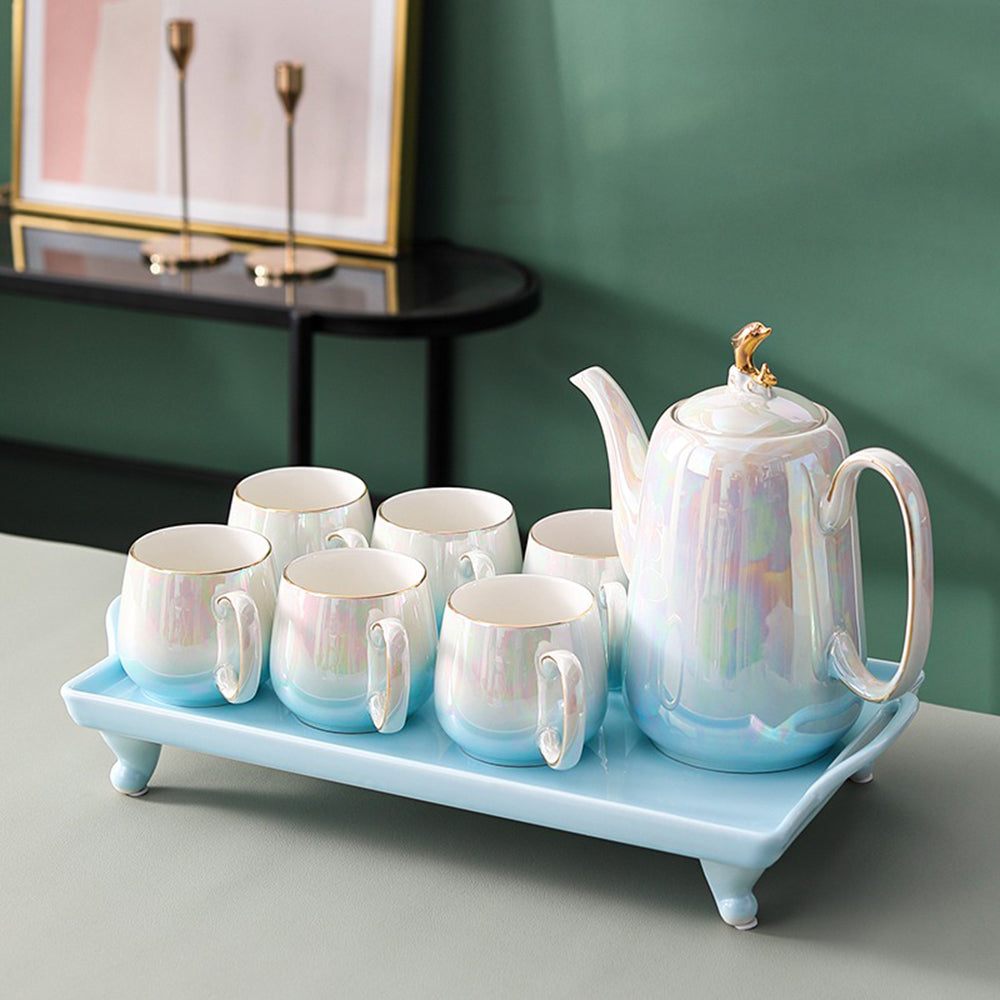 Gradient Blue Pearl Glaze Modern Tea Set – Umi Tea Sets