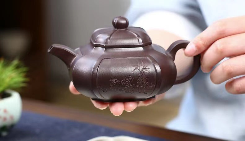 Authentic Yixing Purple Clay Square Teapot – Umi Tea Sets