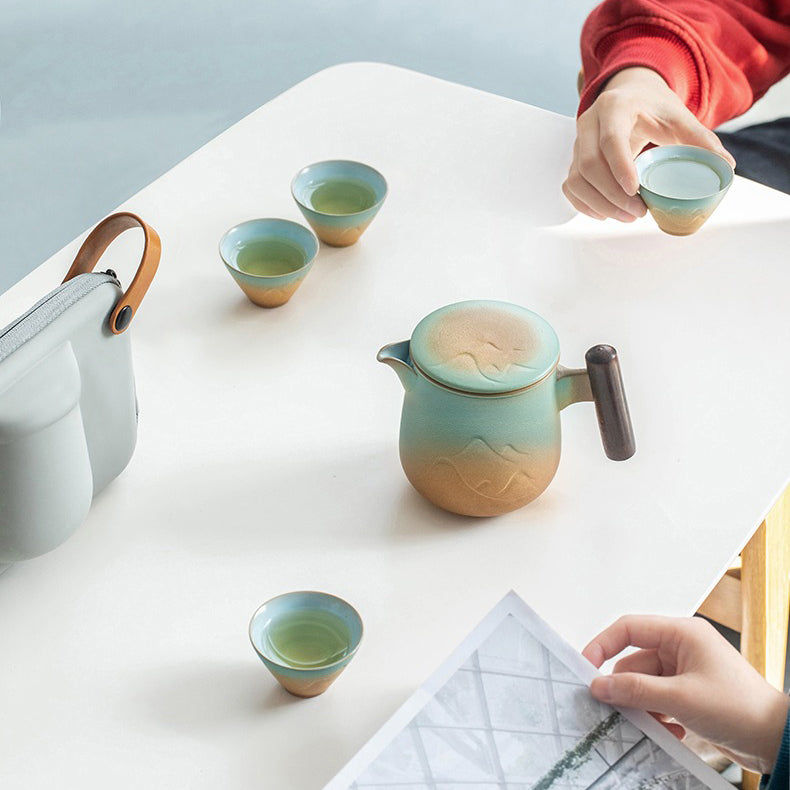 Japanese Style Mountain Travel Tea Set – Umi Tea Sets