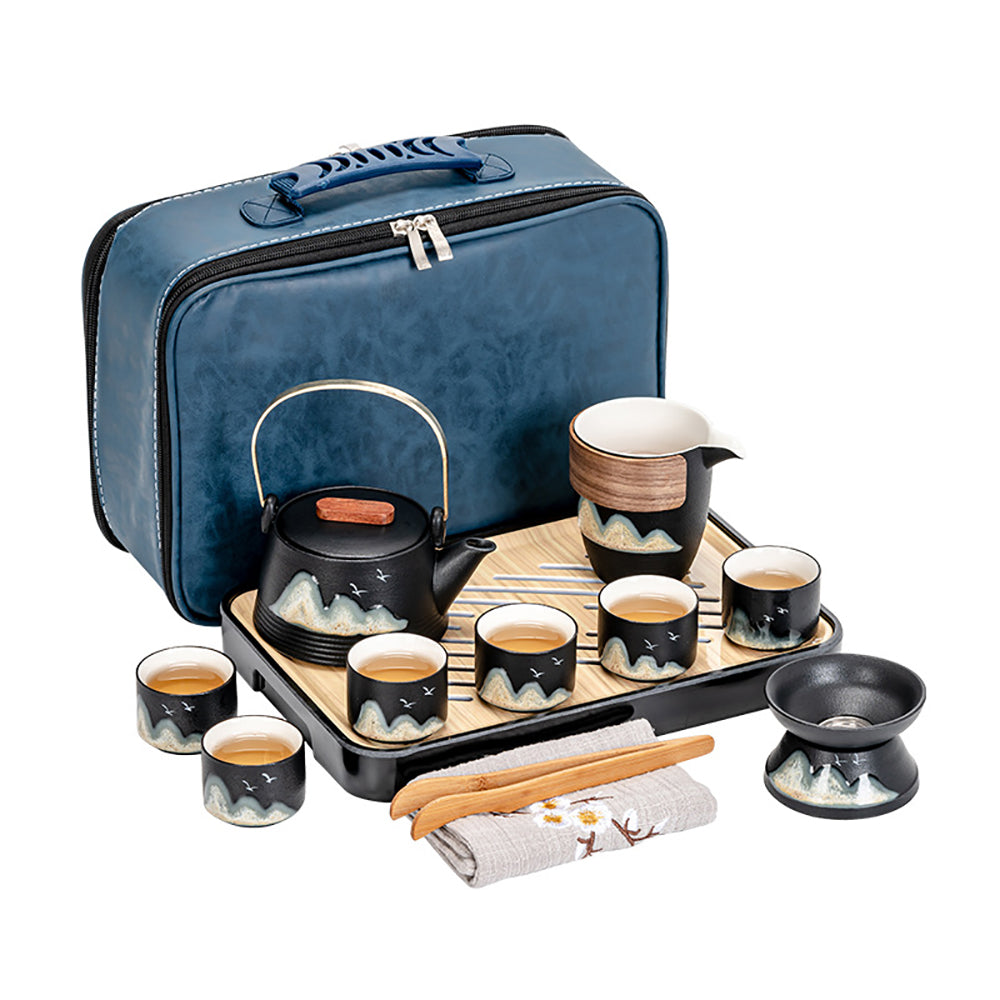 Black Pottery Green Hill Travel Tea Set – Umi Tea Sets