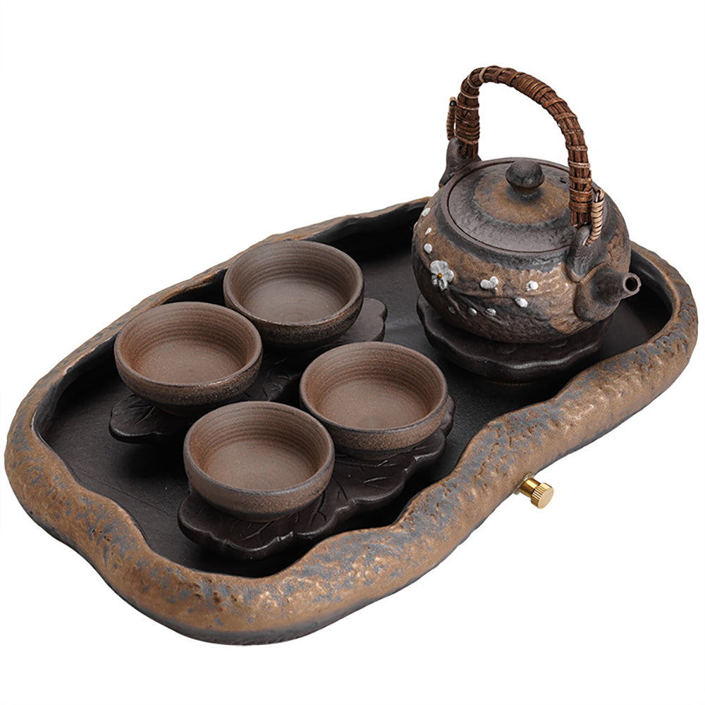 Stone Pottery Lotus Lake Shape Tea Set – Umi Tea Sets
