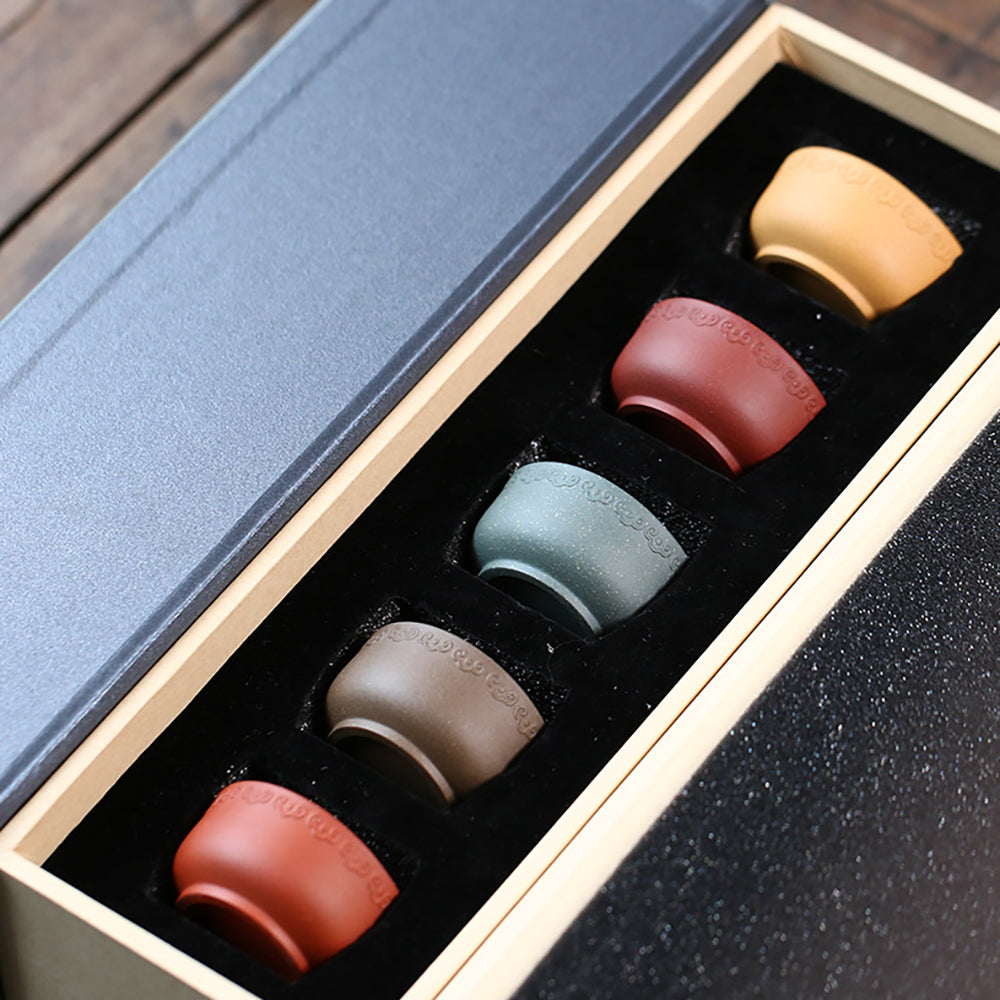 Five Color Purple Clay Auspicious Cloud Gongfu Tea Cup (Set of 5) – Umi ...