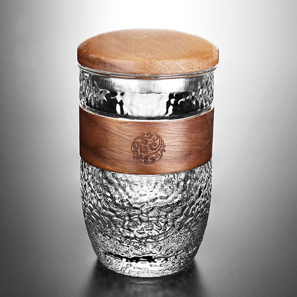 Japanese Glass Tea Cup With Wooden Lid – Umi Tea Sets