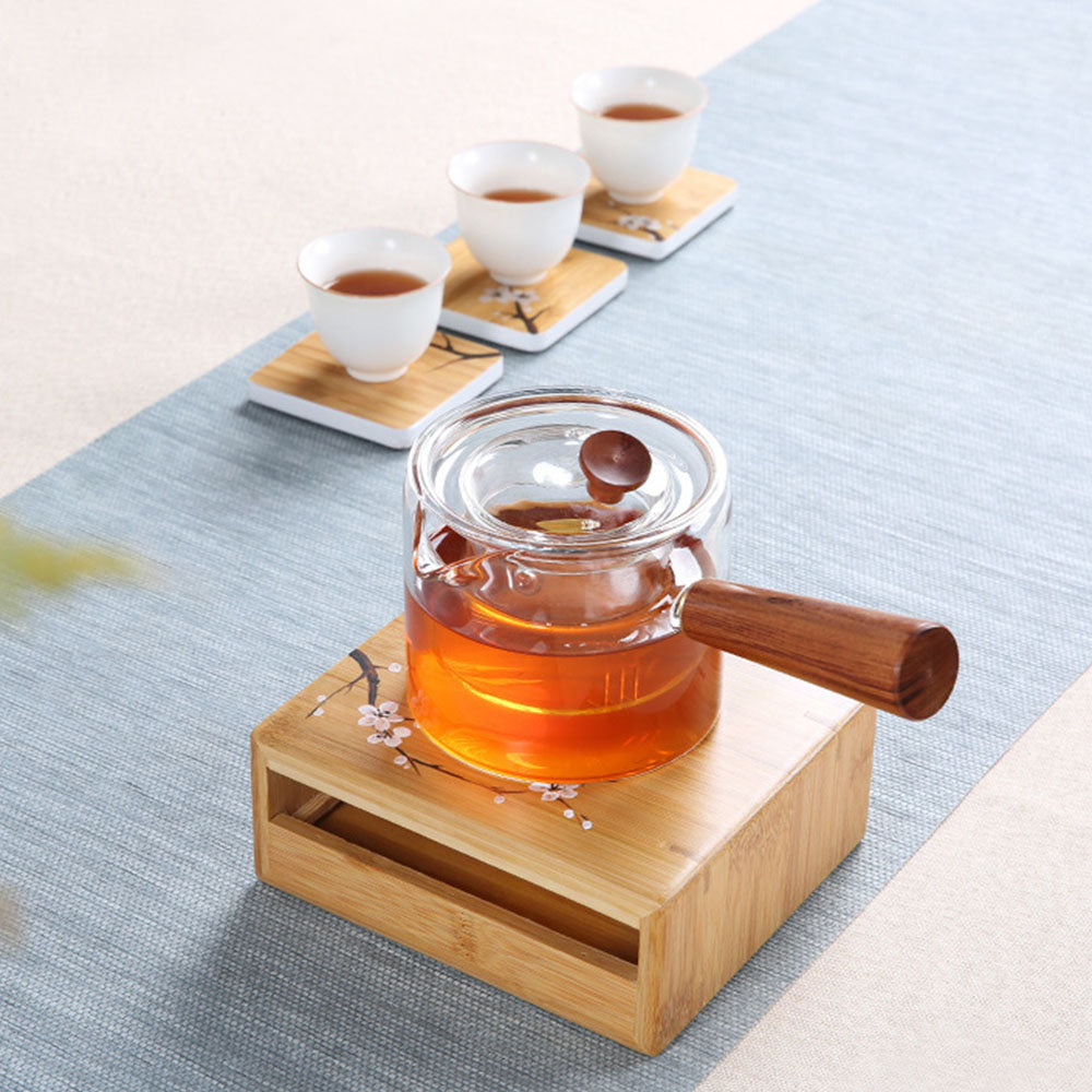 Plum Blossom Bamboo Candle Teapot Warmer – Umi Tea Sets