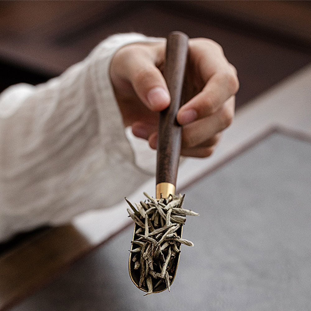 Ebony Tea Utensils Set With Black Ceramic Holder – Umi Tea Sets