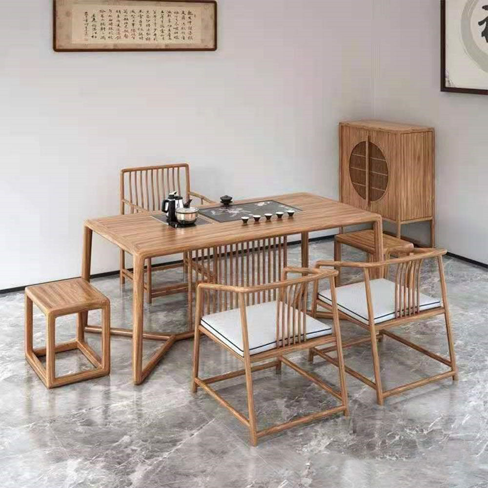 Elm Wood Simple Folklore Gongfu Tea Table – Umi Tea Sets