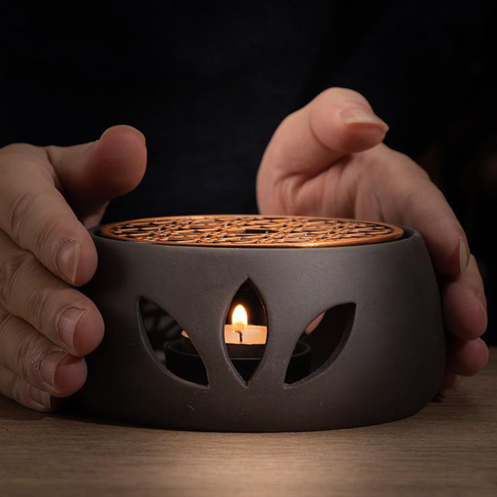 Clay Teapot Warmer With Copper Plate – Umi Tea Sets