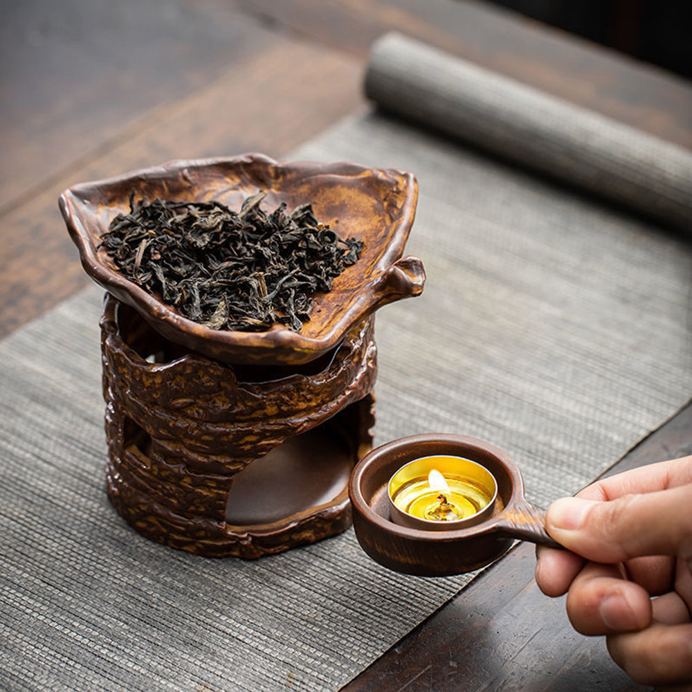 Tree Stump Tea Leaves Candle Warmer – Umi Tea Sets