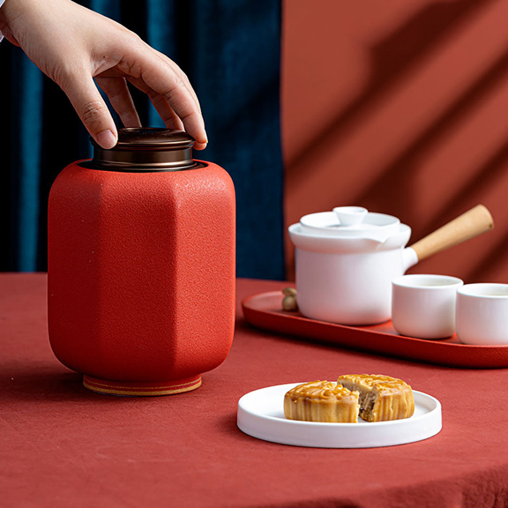 Chinese Palace Lantern Red Tea Caddy – Umi Tea Sets