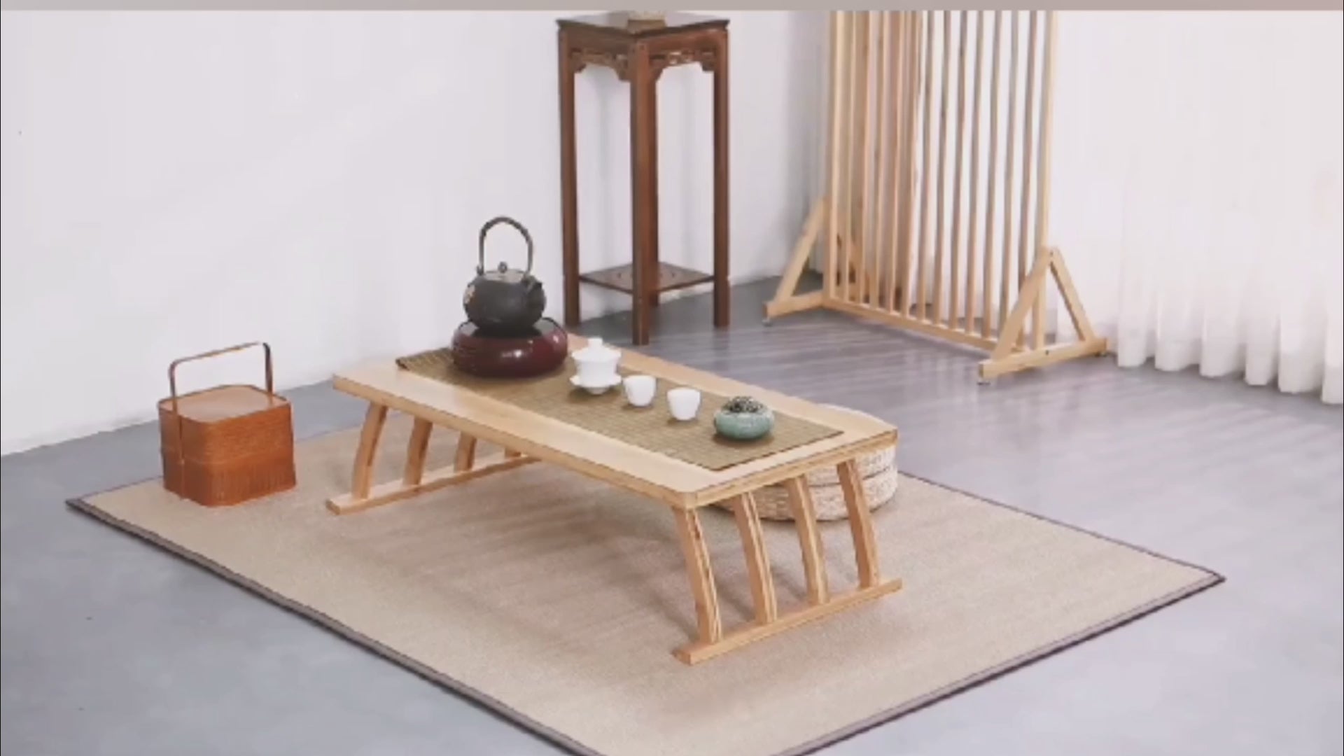 Bamboo Arched Low Tea Table – Umi Tea Sets