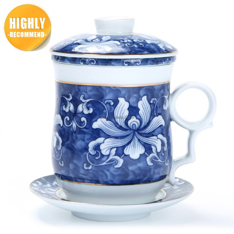 Blue And White Porcelain Chinese Tea Cup – Umi Tea Sets