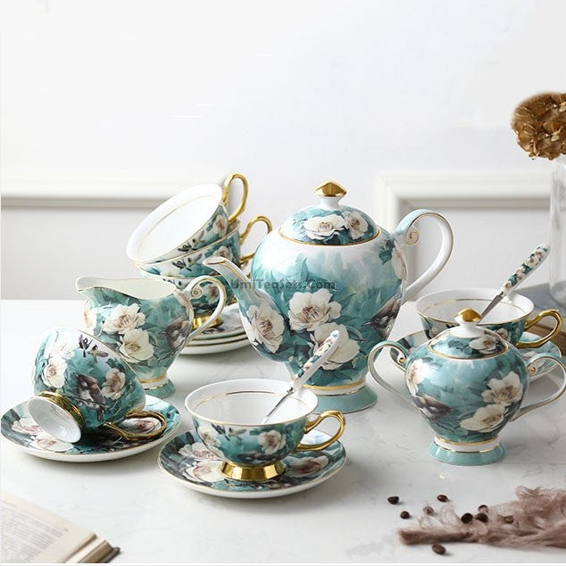 Rhododendron Bird Bone China Tea Set – Umi Tea Sets