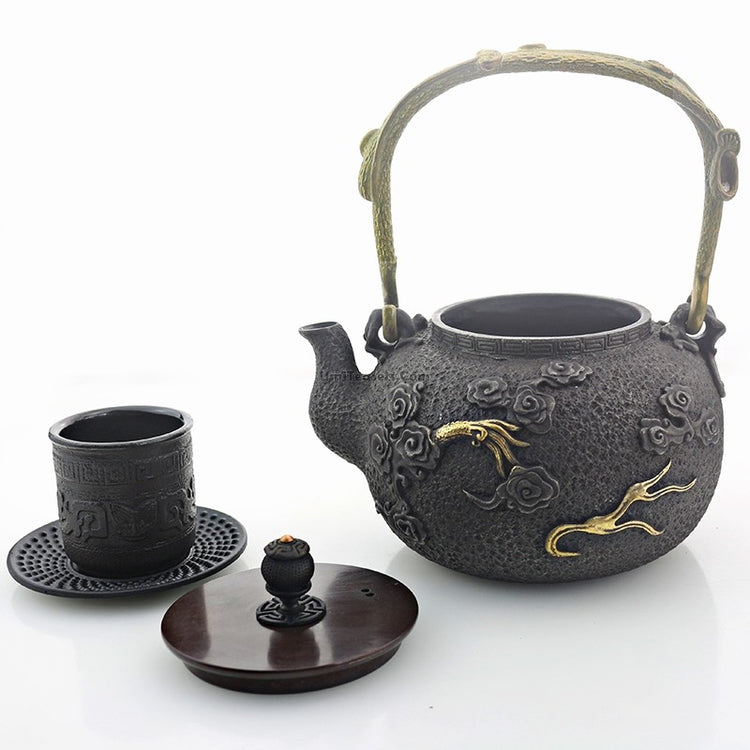 Japanese Cast Iron Golden Dragon Tea Set – Umi Tea Sets