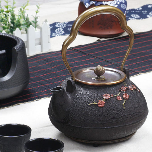 Japanese Magpie Plum Cast Iron Teapot – Umi Tea Sets