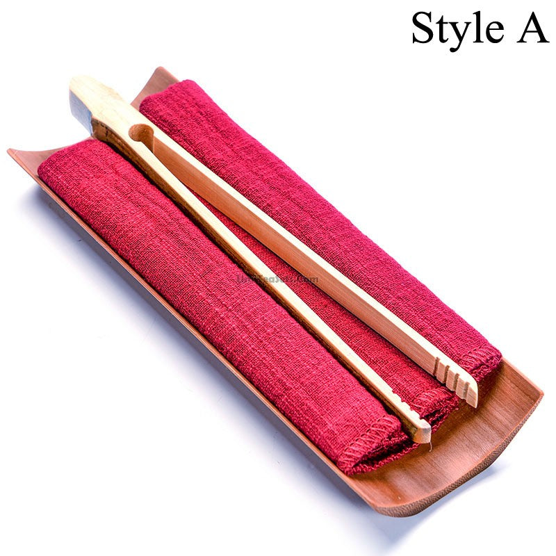 Bamboo Cha He With Towl And Clip – Umi Tea Sets