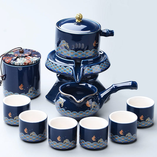 Blue Sea Wave Automatic Tea Set – Umi Tea Sets