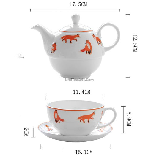 Fox Bone China Tea For One Set – Umi Tea Sets