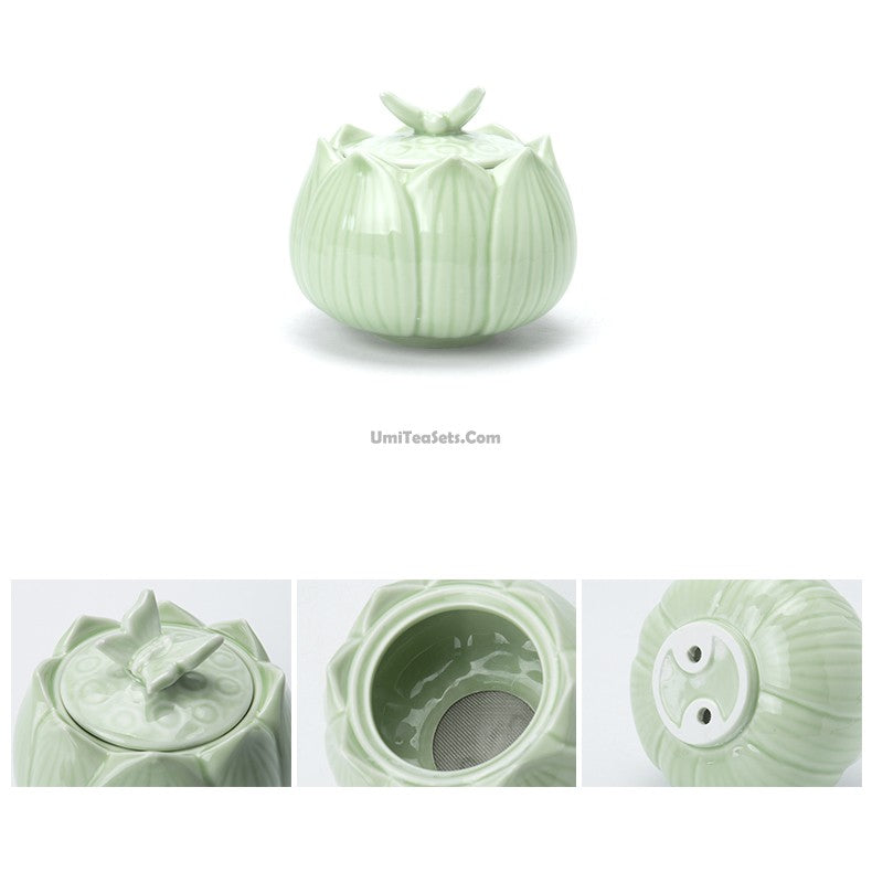 Jade Porcelain Lotus Automatic Tea Set – Umi Tea Sets