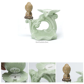 Jade Porcelain Lotus Automatic Tea Set – Umi Tea Sets