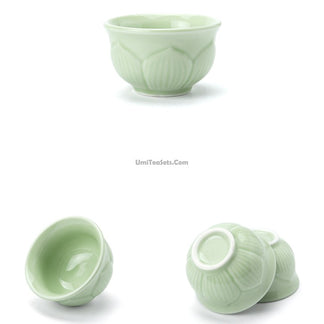 Jade Porcelain Lotus Automatic Tea Set – Umi Tea Sets