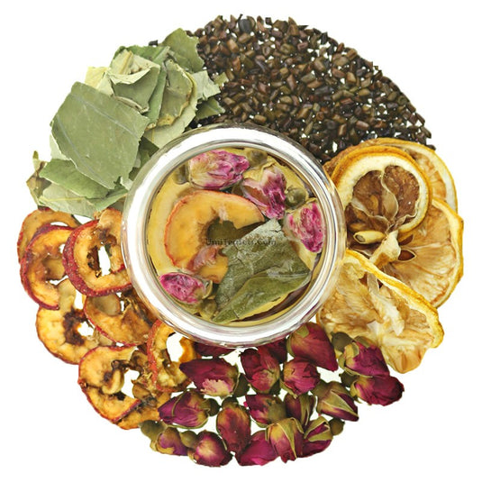 Lotus Leaf Lemon Tea Blend - COLORFULTEA – Umi Tea Sets