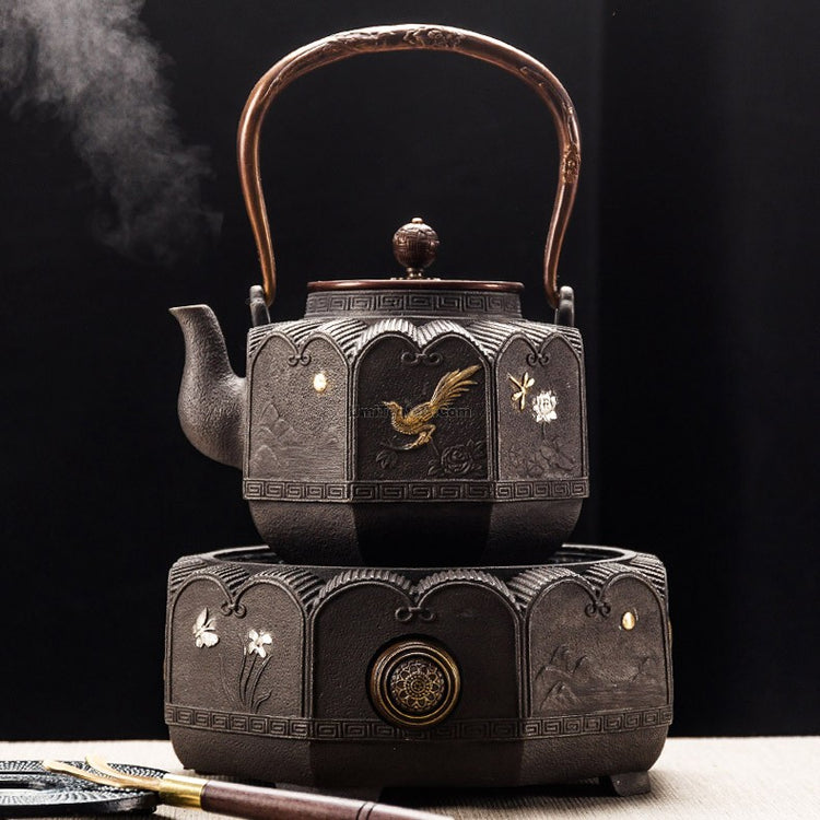 Octagonal Cast Iron Teapot With Induction Cooker – Umi Tea Sets