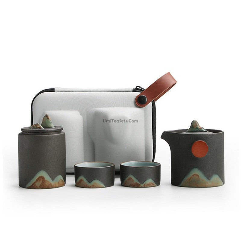 Japanese Mountain Sun Travel Tea Set – Umi Tea Sets