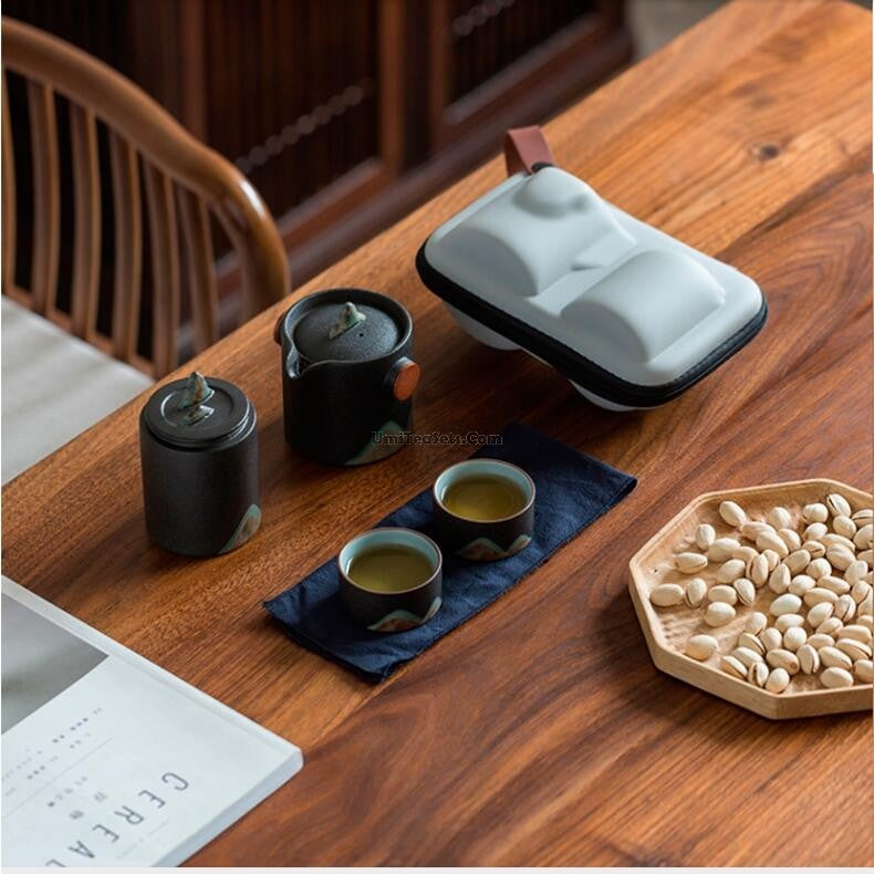 Japanese Mountain Sun Travel Tea Set – Umi Tea Sets