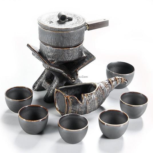 Automatic Stone Mill Bamboo Tea Set – Umi Tea Sets