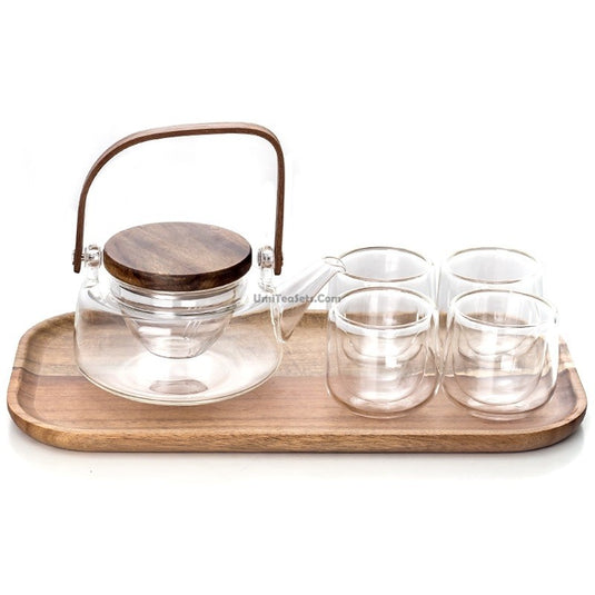 High Borosilicate Glass Tea Set With Tray – Umi Tea Sets